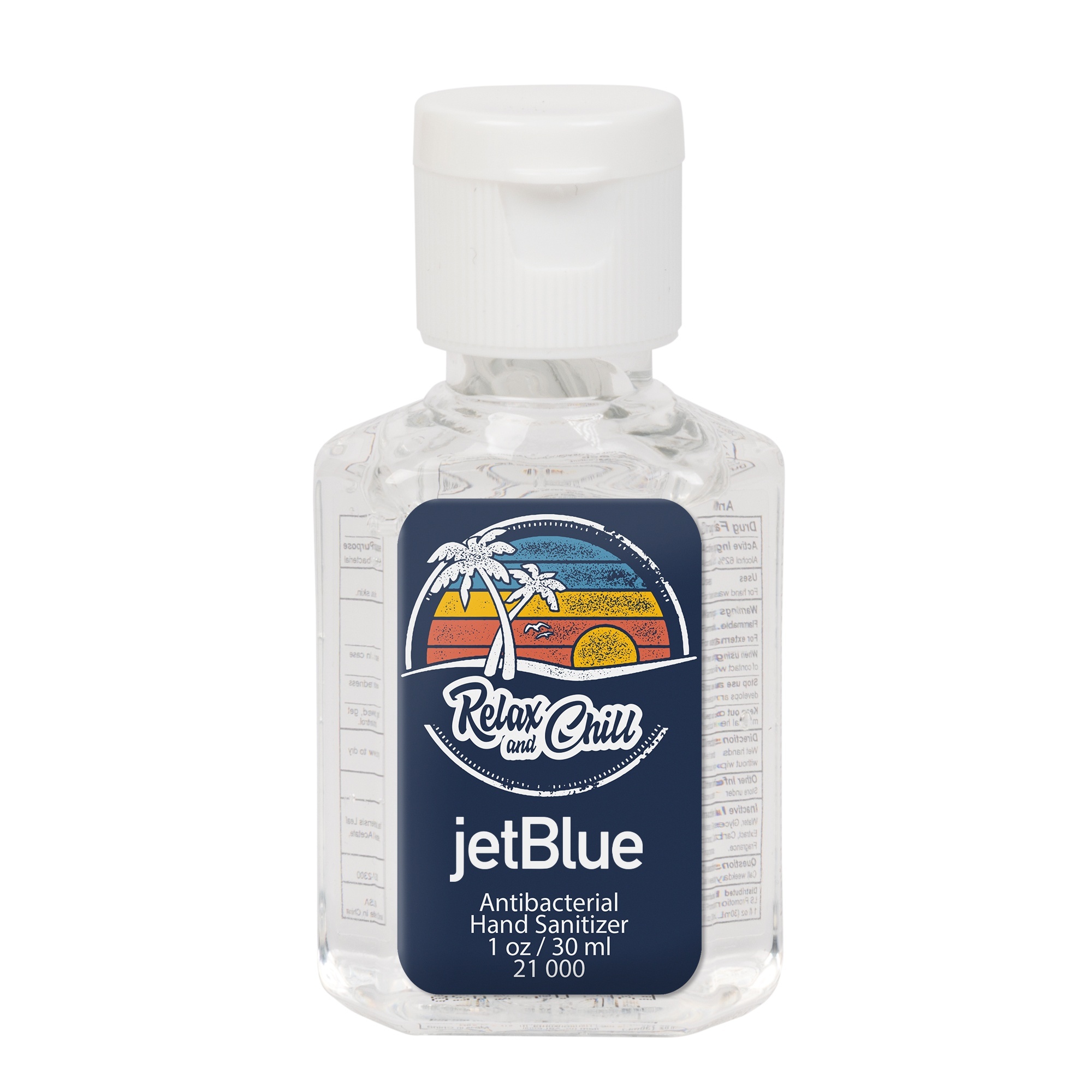 NC Custom: Hand Sanitizer 1 oz Square Bottle. Supplied By: Lanco