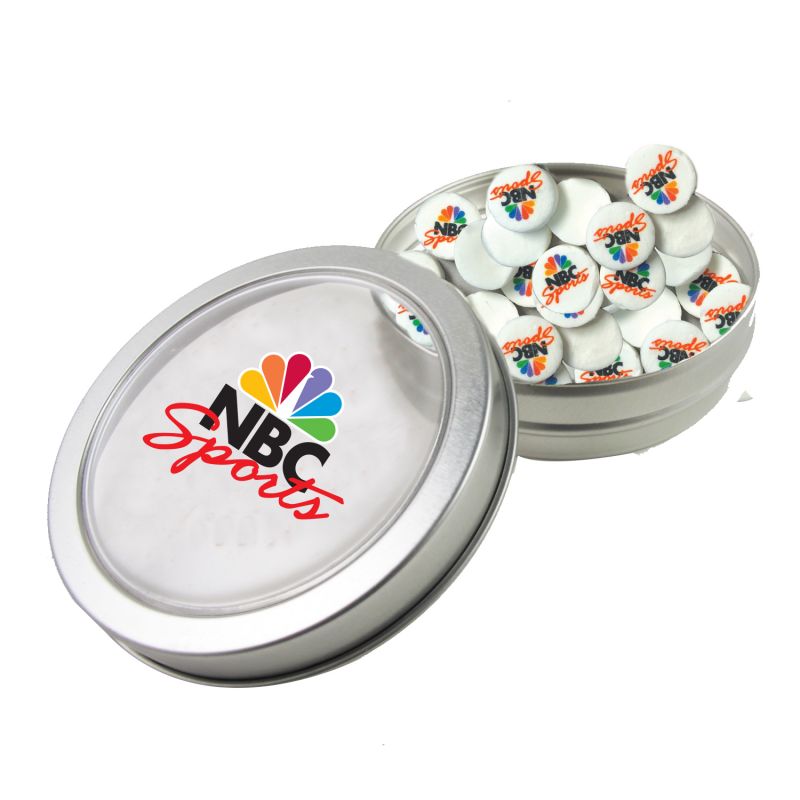 NC Custom: Small Top View Tin - Imprinted Round Mints. Supplied By ...