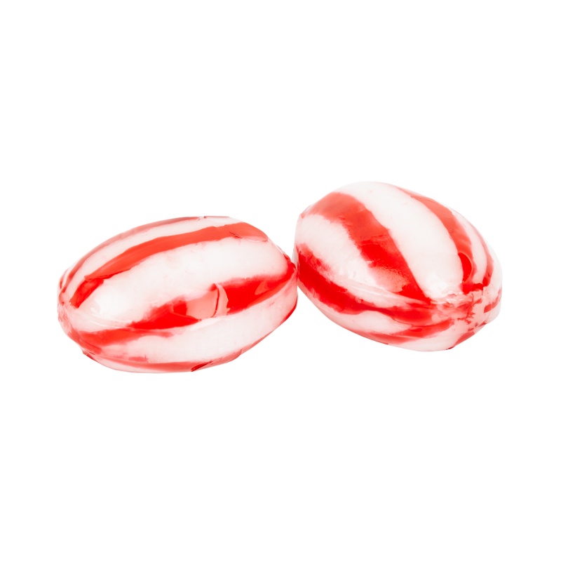 NC Custom: Red Striped Peppermint Mega Mints. Supplied By: Chocolate Inn